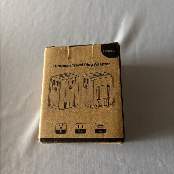 Other | Foldable European Travel Plug Adapter | Poshmark